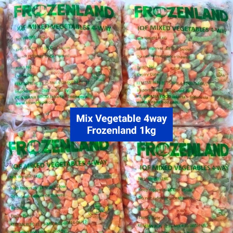 Jual Termurah!! Mix Vegetable 4way Frozenland 1kg | Shopee Indonesia