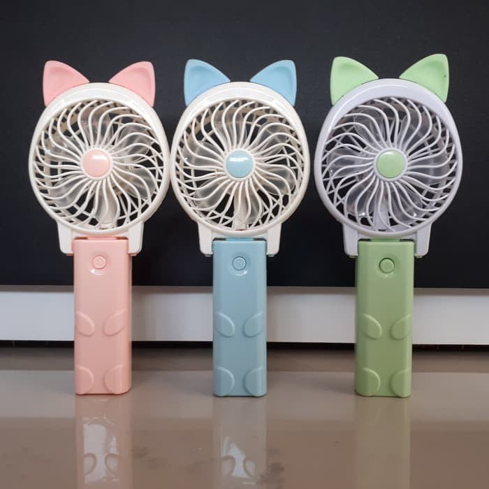 Jual Kipas Tangan Mini Cat Fan korea | Shopee Indonesia