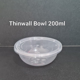 Jual Thinwall KLIR Bowl 200ML /Thinwall Mangkok 200ML Isi 25Pcs | Shopee Indonesia