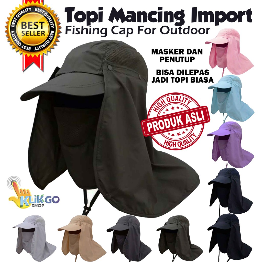 TOPI MANCING / TOPI PANCING ANTI UV IMPORT / TOPI JEPANG / TOPI OUTDOOR ...