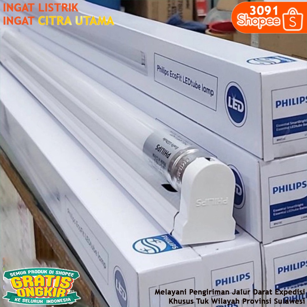 Jual LAMPU T8 LED 16W PHILIPS WARNA PUTIH 120CM K3091 | Shopee Indonesia