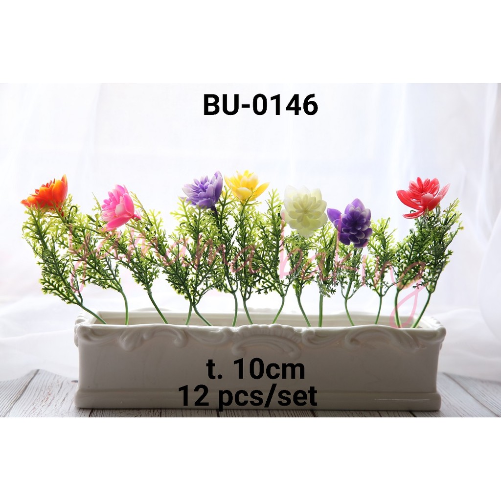 Jual BU-0146 Topper hiasan kue tart cake rumput bunga daun tanaman ...