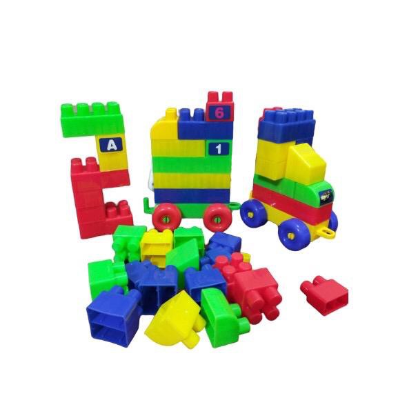 Jual Mainan Edukasi Blocks Balok / Blok Besar isi 50pcs | Shopee Indonesia