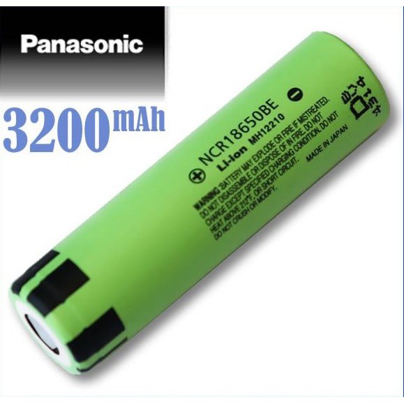 baterai 18650 Original 3200mAh Panasonic NCR18650BE 18650 Battery ...