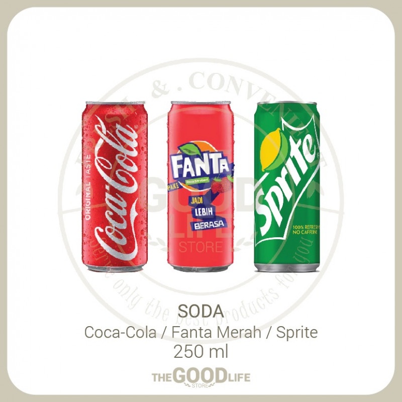 Jual Coca Cola Sprite Fanta Soft Drink Soda Kaleng Can 250 ml | Shopee Indonesia