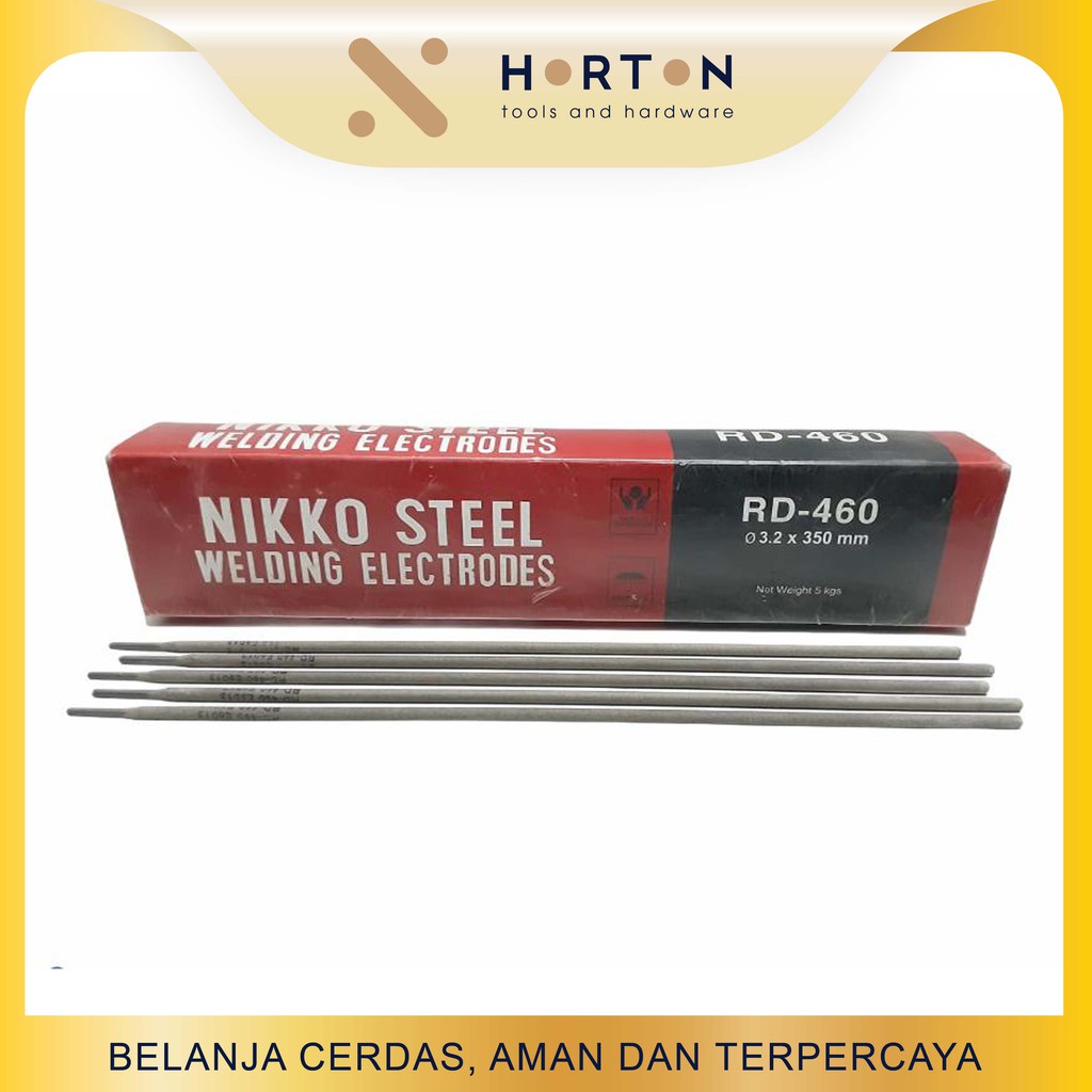 Jual Kawat Las NIKKO STEEL RD-460 3.2mm Per Kg / Steel Welding Electrode | Shopee Indonesia