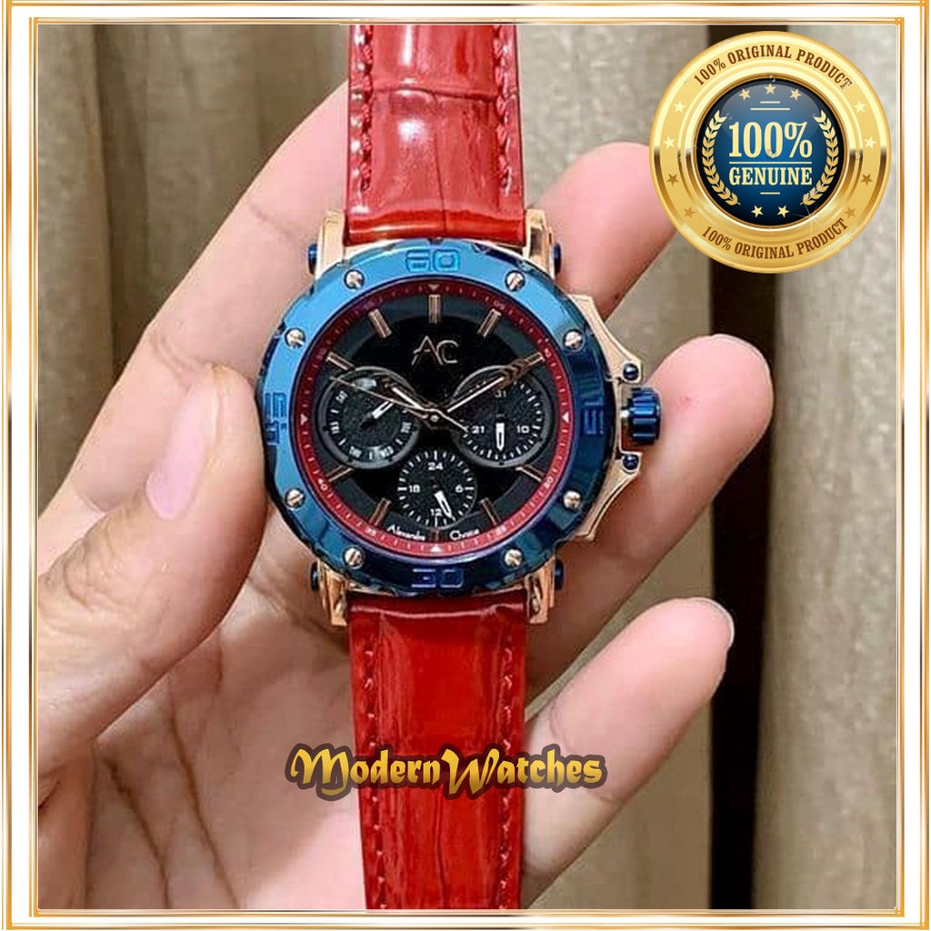 Jual Jam Tangan Ori Alexandre Christie AC 9205 Wanita Terbaru Merah ...