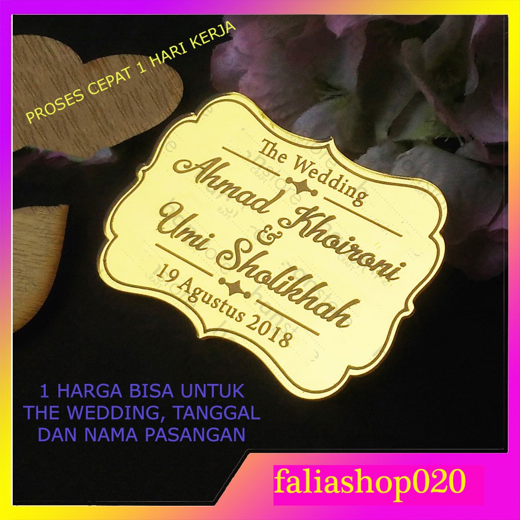 Jual CUSTOM NAMA / inisial / text Bentuk Ombak | Shopee Indonesia