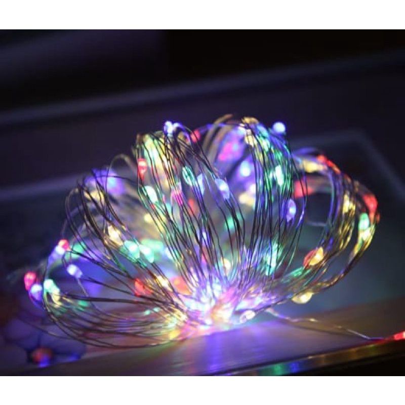 Jual lampu led kawat rainbow 1 & 2 meter lampu hias parcel seserahan ...