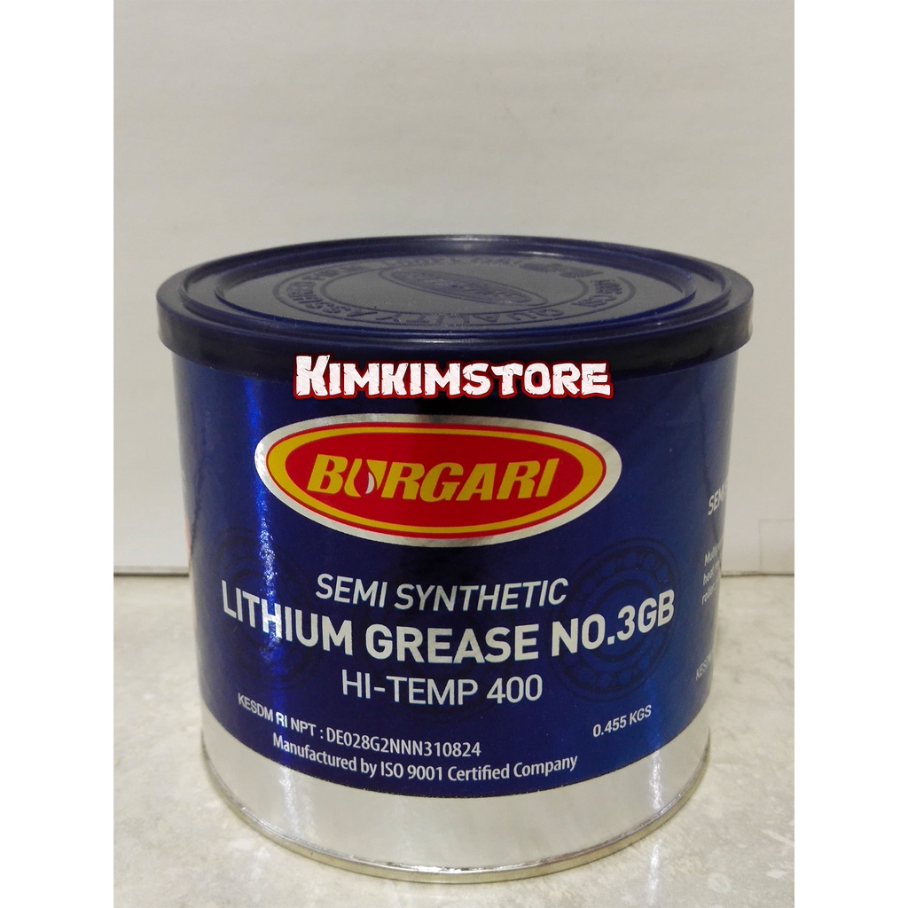 Jual Grease Pelumas Stempet Gemuk Burgari Semi Synthetic Lithium No 3GB ...