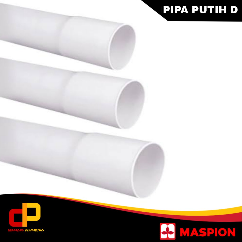 Jual Pipa PVC MASPION 2 1/2" inch PUTIH tipe D / Pralon PUTIH tipe D ...