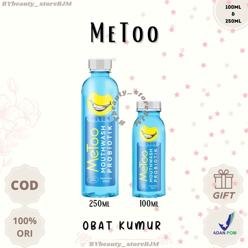 Jual METOO MOUTHWASH FRESH MINT OBAT KUMUR PROBIOTIK 100 - 250 ML | Shopee Indonesia