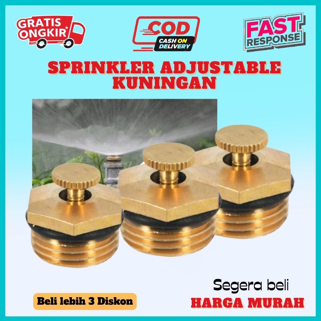 Jual SPRINKLER SPRAYER ADJUSTABLE SPRAY AIR TAMAN KEBUN KUNINGAN ...