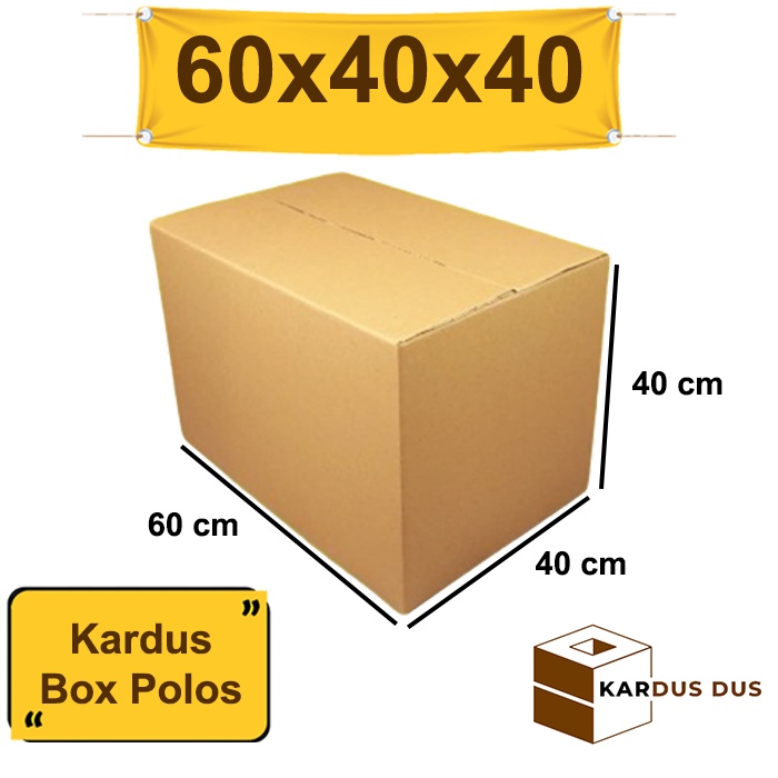 Jual Kardus Box Packing / Dus Jumbo Polos 60 X 40 X 40 cm Besar ...