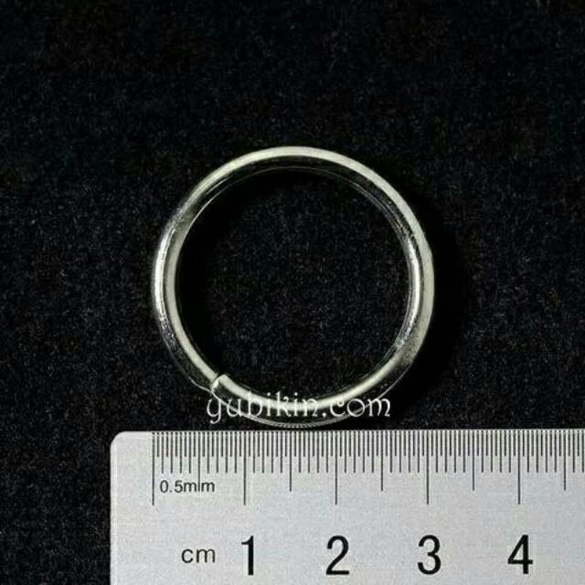 12 Piece Ring Besi Diameter Dalam 25mm Diameter Luar 33mm Silver Nikel ...