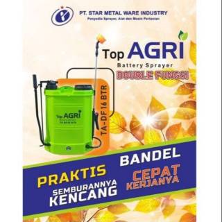Jual Alat Semprot Tanaman/ Sprayer Elektrik Baterai Top Agri 16L Dua ...