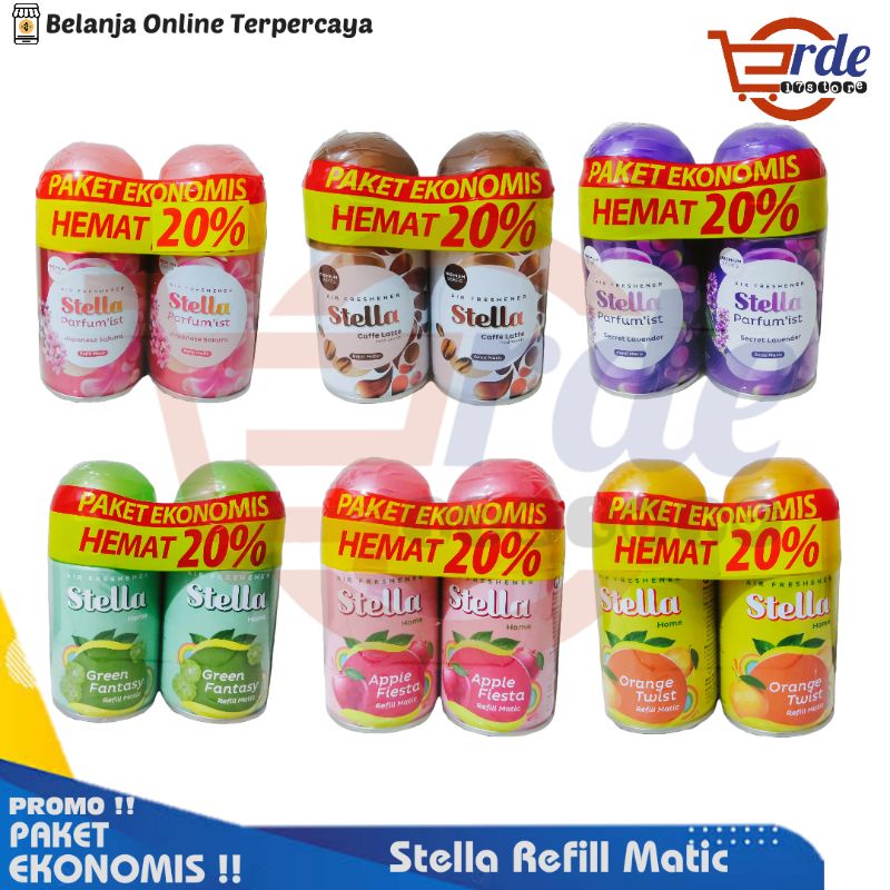 Jual STELLA Matic Refill Paket Hemat (2 x 225ml) | Shopee Indonesia