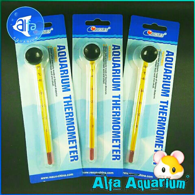 Jual TERMOMETER RESUN / Pengukur Suhu Air Akuarium / Panjang ...