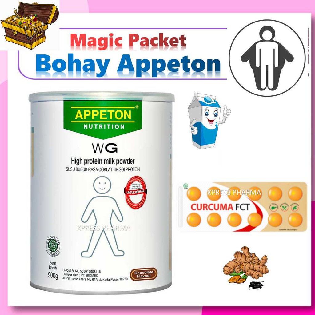 Jual ⚡XPRESS⚡ 450 / 900 g Besar Appeton Weight Gain Adult Apetton ...