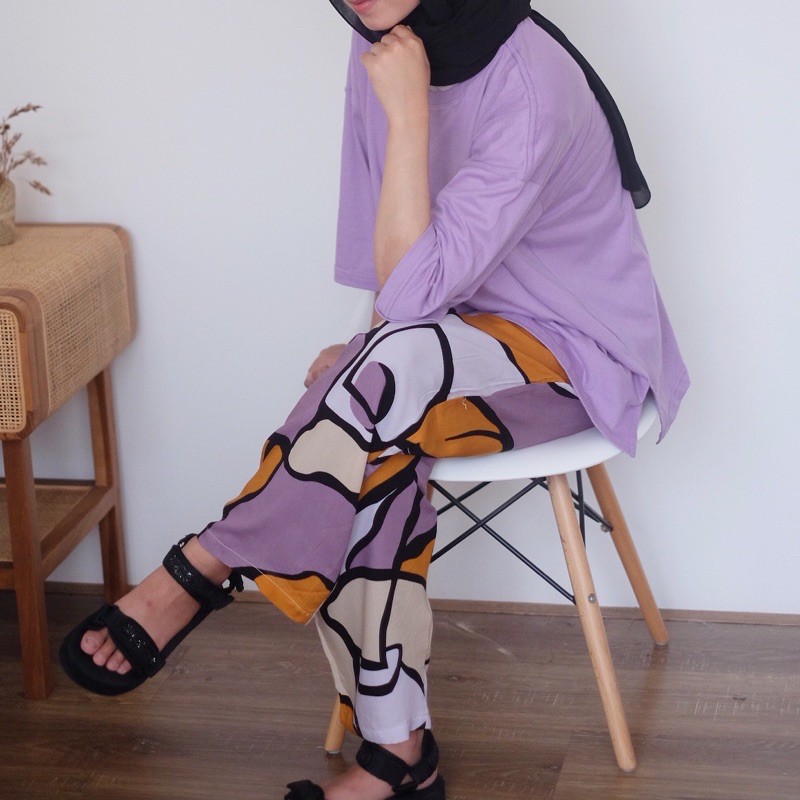 Jual OLIKA Set Oversize Lilisha Lilac Indonesia|Shopee Indonesia