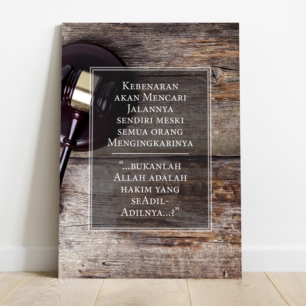 Jual Poster Kebenaran Akan Mencari Jalannya Sendiri Meski Semua Orang ...