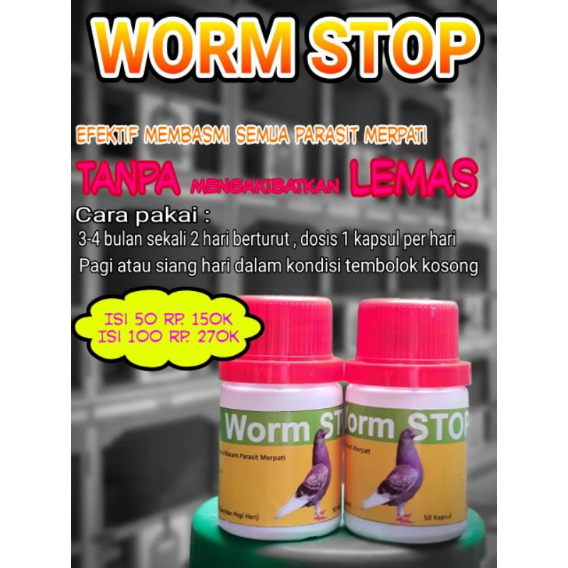 Jual Worm Stop Baron/Obat Cacing dan Parasit Pada Merpati Indonesia ...
