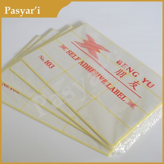 Jual Label Harga / Label Stiker Bengyu / Beng Yu Self Adhesive Label ...