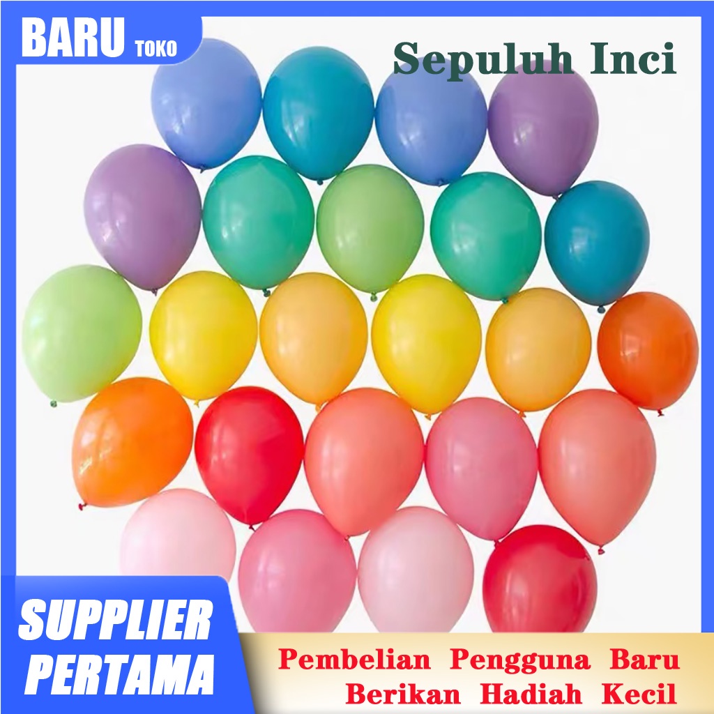 Jual 10 inci balon balon huruf balon latex balon ulang tahun Indonesia ...