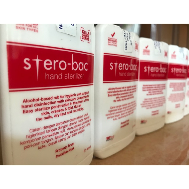 Jual PROMO!! STERO BAC 40ml Hand Sanitizer hand sterillizer (Limited ...