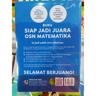 Jual Buku Olimpiade : Siap Jadi Juara OSN MATEMATIKA SMP Sederajat | Tim Pustaka Cerdas | Shopee ...
