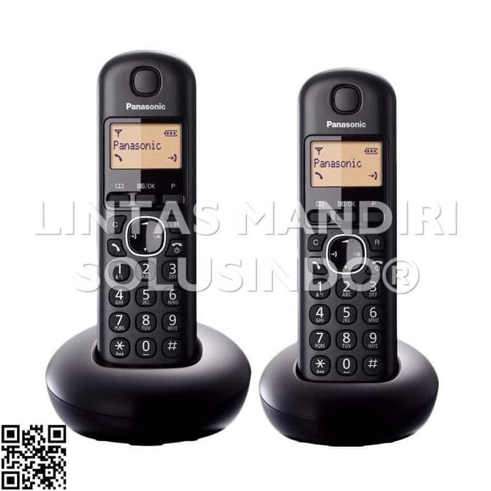 Jual Telephone Wireless Cordless Phone Panasonic KX-TGB212 Black | Shopee Indonesia