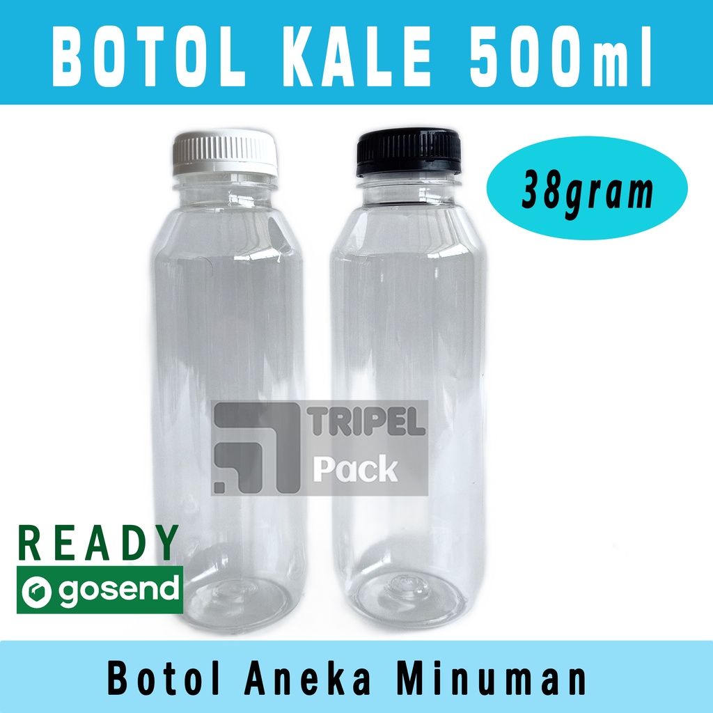 Jual [10 pcs] Botol Kale 500ml / Botol Plastik PET 0.5 Ltr Food Grade Aneka Minuman | Shopee ...