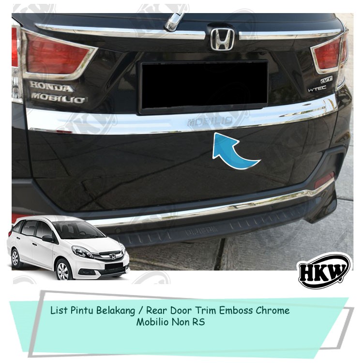 Jual List Pintu Belakang Rear Door Trim Emboss Chrome Mobil Mobilio Non ...
