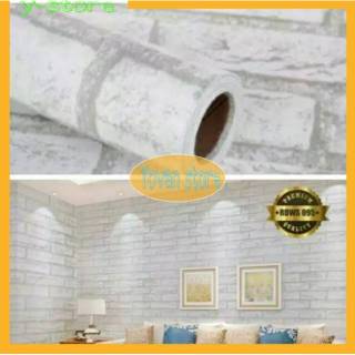Jual YS-068 Wallpaper dinding bata putih 500 Walpaper bata putih ...