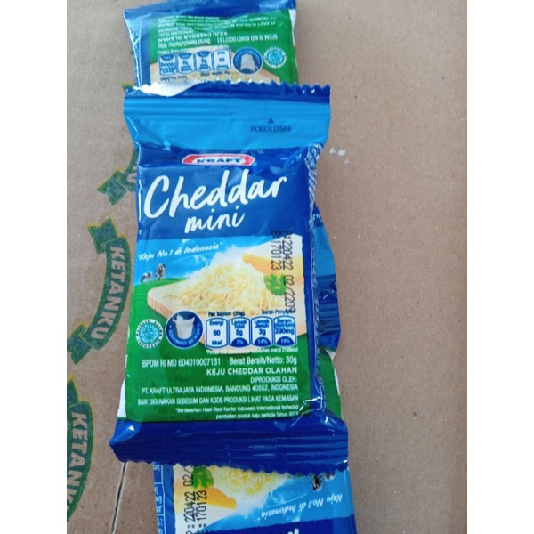 Jual Keju Kraft Cheddar mini 30g | Shopee Indonesia