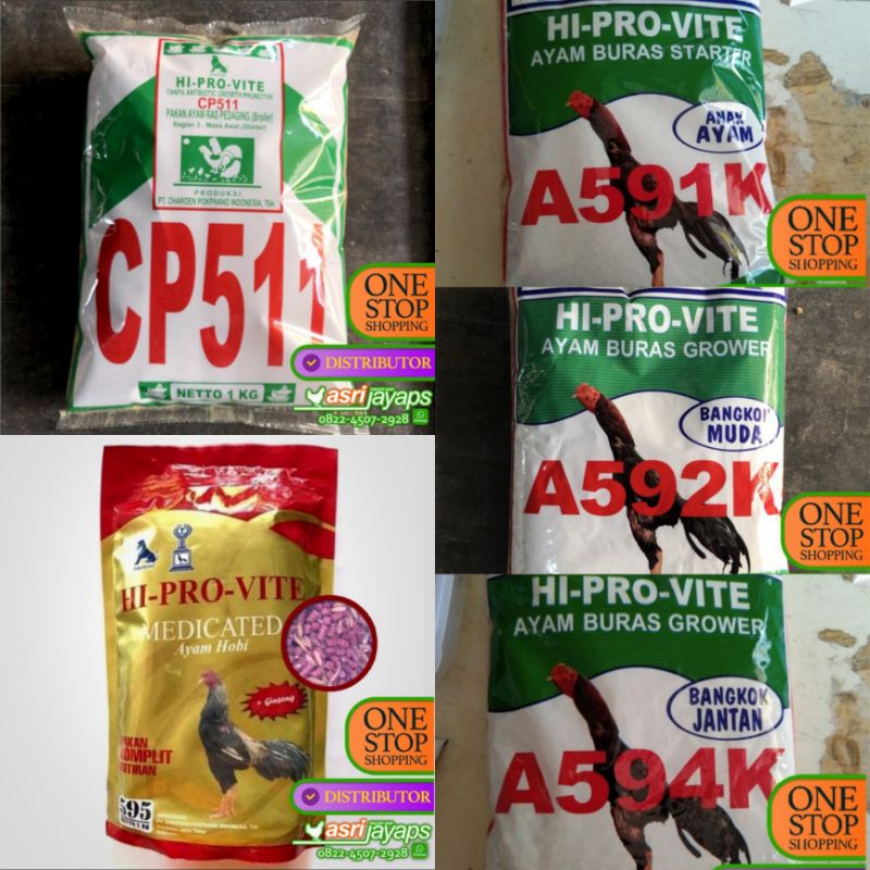 Jual Pakan Ayam/Pur Ayam 591 592 594 511 595 595KP Hi Pro Vite Pokphand ...