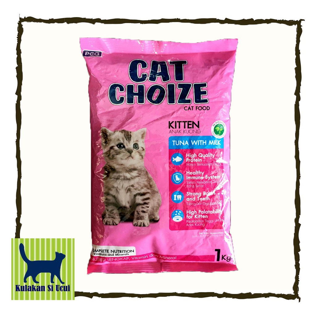 Jual Cat Choize Kitten 1 Kg Cat Dry Food Tuna atau Salmon With Milk ...