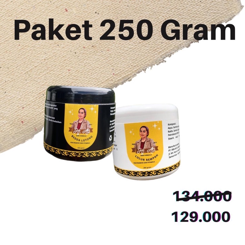Jual PAKET LULUR BEDDA LOTONG 250gr | Shopee Indonesia