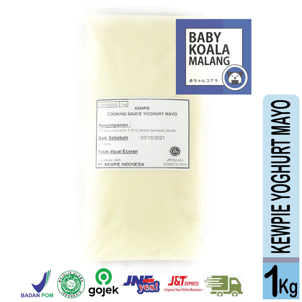 Jual KEWPIE Mayo Yoghurt 1 Kg | Mayonnaise Yogurt Salad Buah Sayur Pie.. | Shopee Indonesia