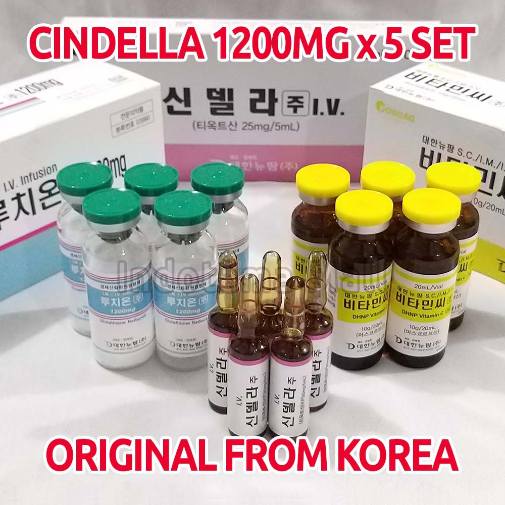 Jual CINDELLA 1200MG X 5 SET ORIGINAL KOREA 100% [Stok Baru] | Shopee ...