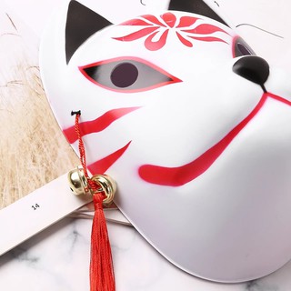 Jual JAV Topeng Rubah Anbu Full Face Cosplay Ninja Kakashi Japan Anime ...