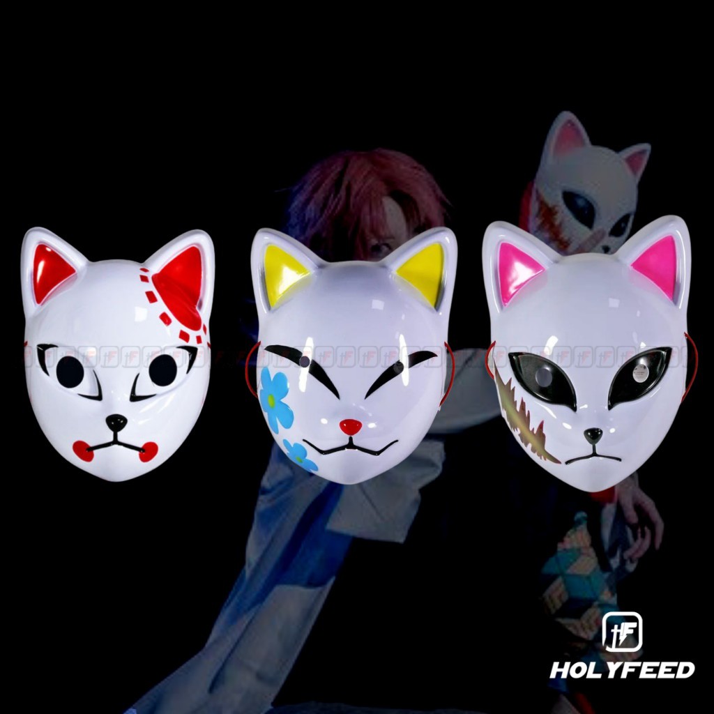 Topeng Anbu Rubah Kimetsu No Yaiba Demon Slayer Anime Japanese Sabito ...