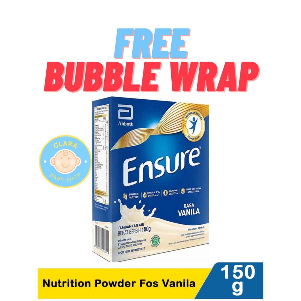 Jual Ensure vanilla 150gr kemasan ekonomis | Shopee Indonesia