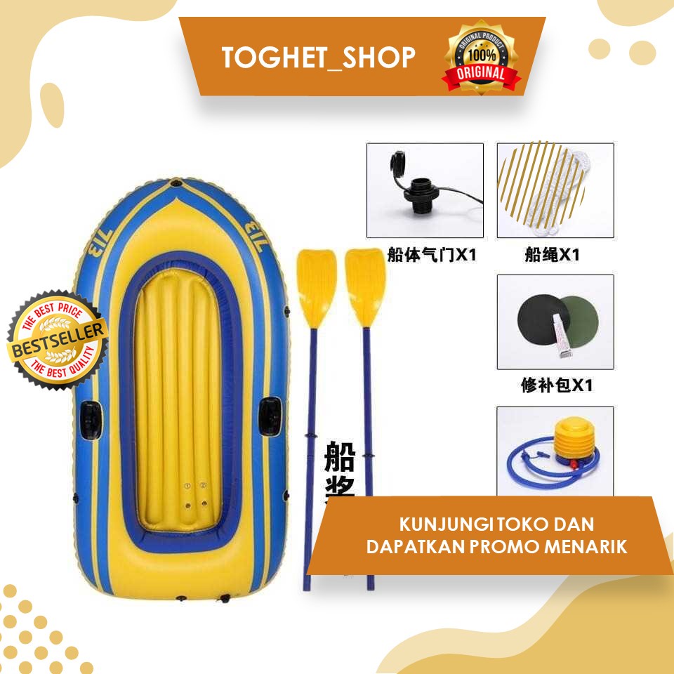 Jual Perahu Karet Inflatable Boat 2 Orang Perahu Karet Bahan Karet PVC ...