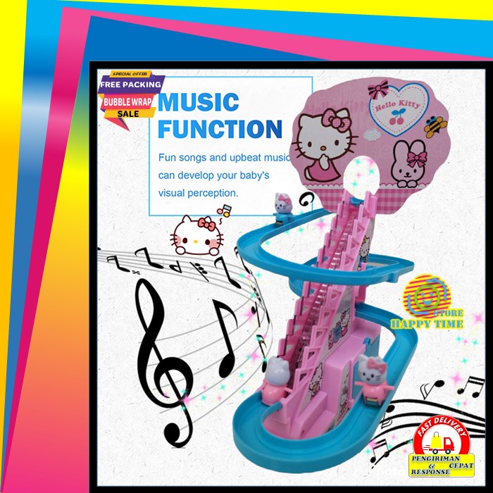 Jual Mainan Anak Track Naik Tangga Seluncuran Hello Kity Pink Orbital ... Jual Mainan Anak Track Naik Tangga Seluncuran Hello Kity Pink Orbital ...