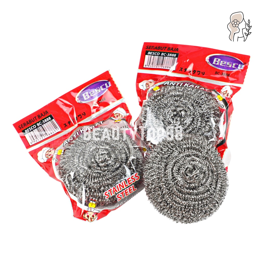 Jual Sabut Kawat Cuci Piring Besar 40 gr / Gosok Panci Stainless Besco ...