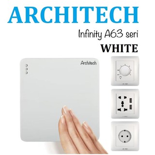 Jual Saklar Architech Infinity White A63 Architech / Stop Kontak / Sakelar / Saklar Rumah ...