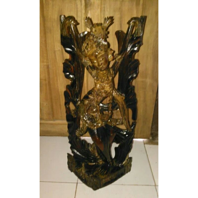 Jual patung kayu penari bali traditional dancer wood pajangan antik ...
