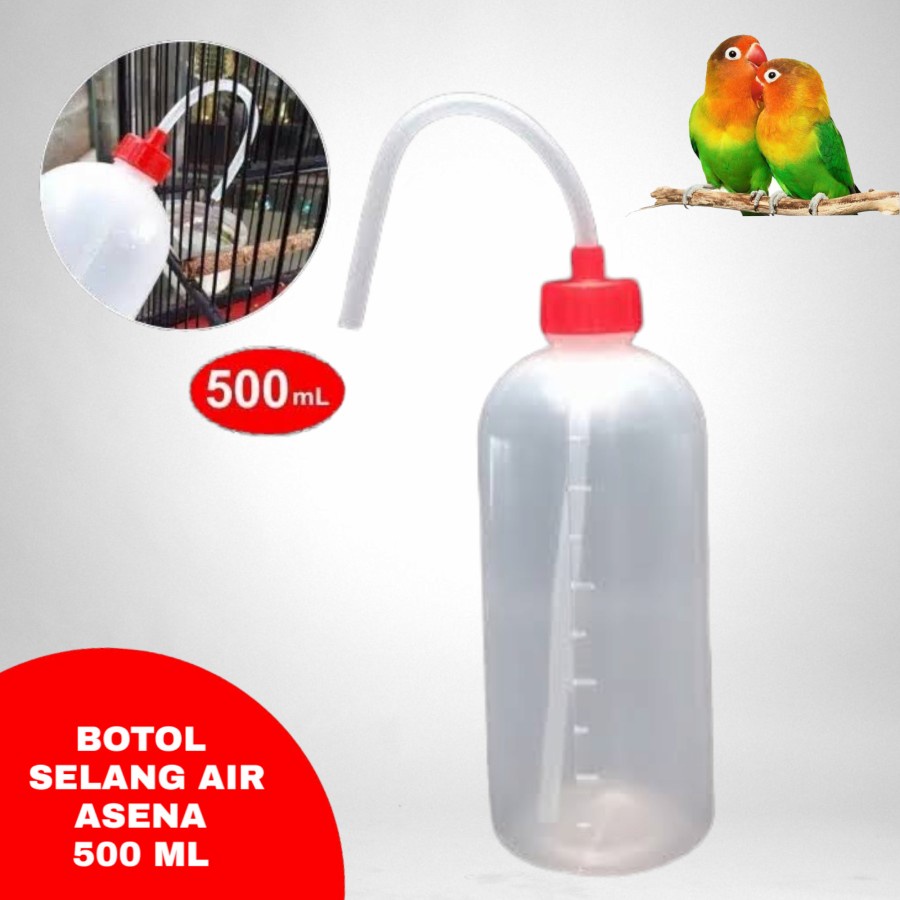 Jual Botol selang 500 ml untuk refill minuman burung botol minum ayam ...