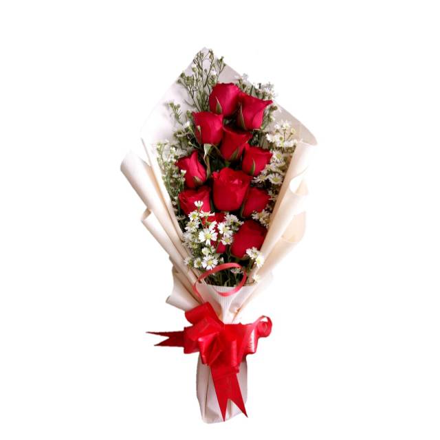 Jual Bunga buket mawar merah asli hadiah anniversary | Shopee Indonesia